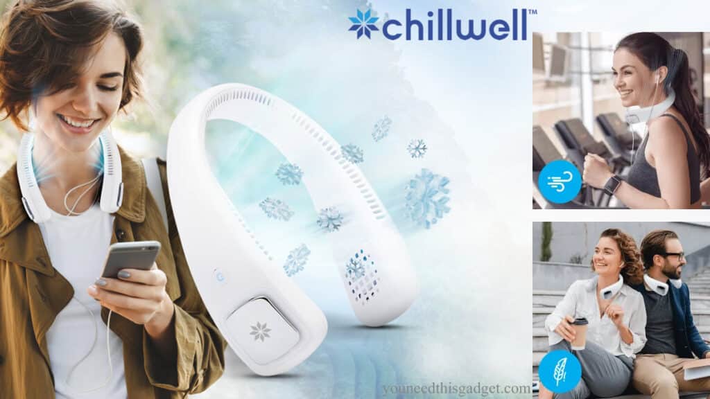 Chillwell, the portable neck fan,reviews and opinions